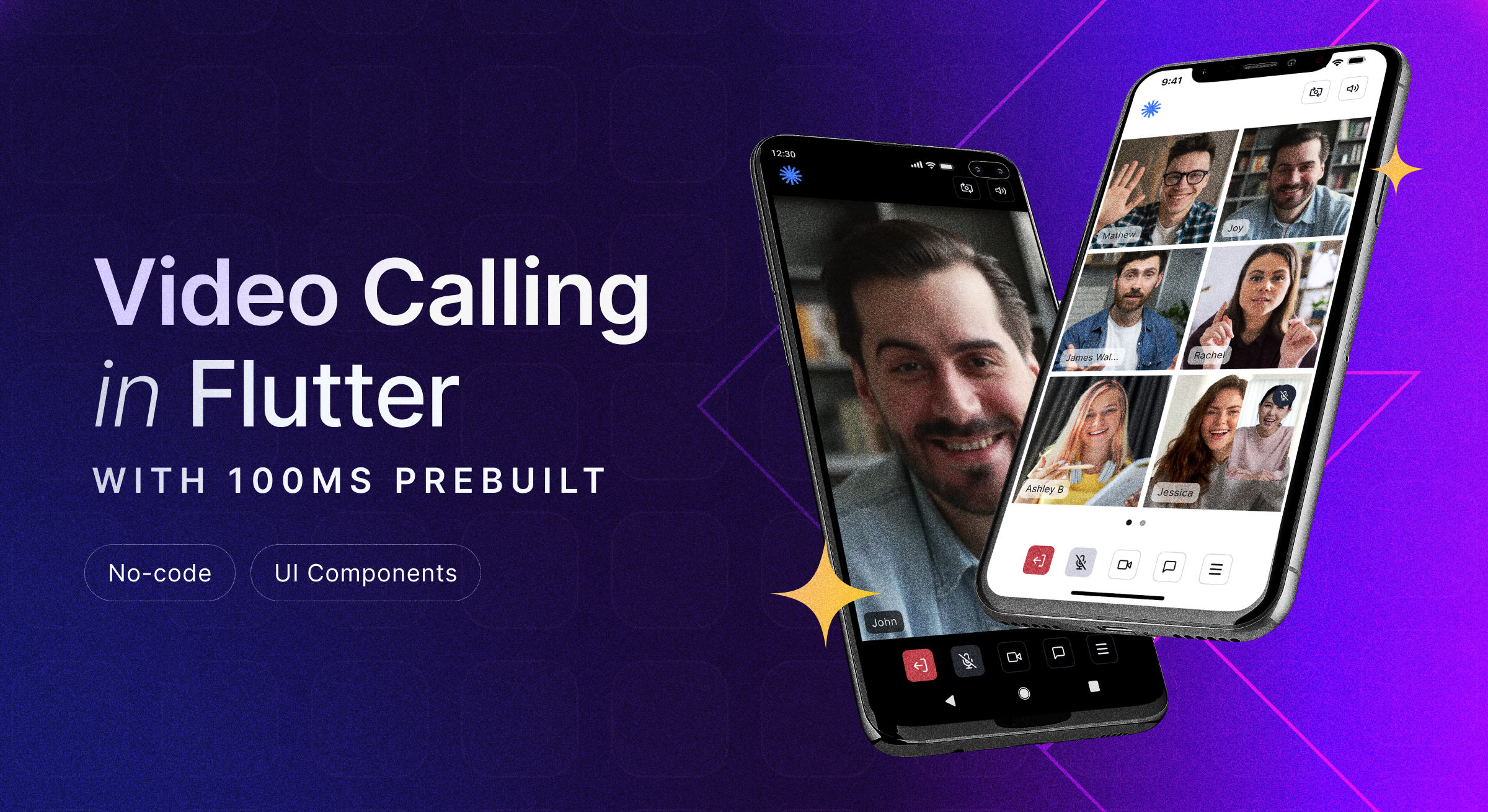 Video Calling Application in Flutter using 100ms Prebuilt