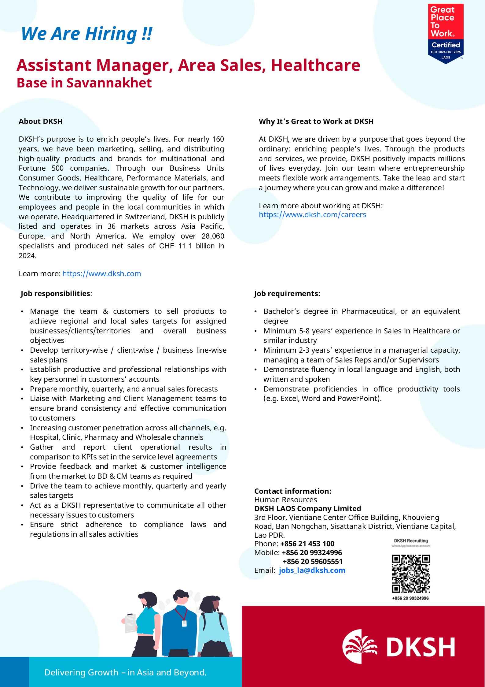 Assistant Manager, Area Sales (Healthcare)