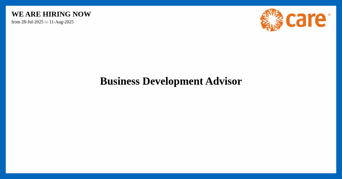 Business Development Advisor