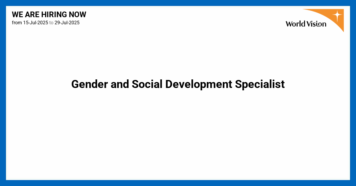 Gender and Social Development Specialist