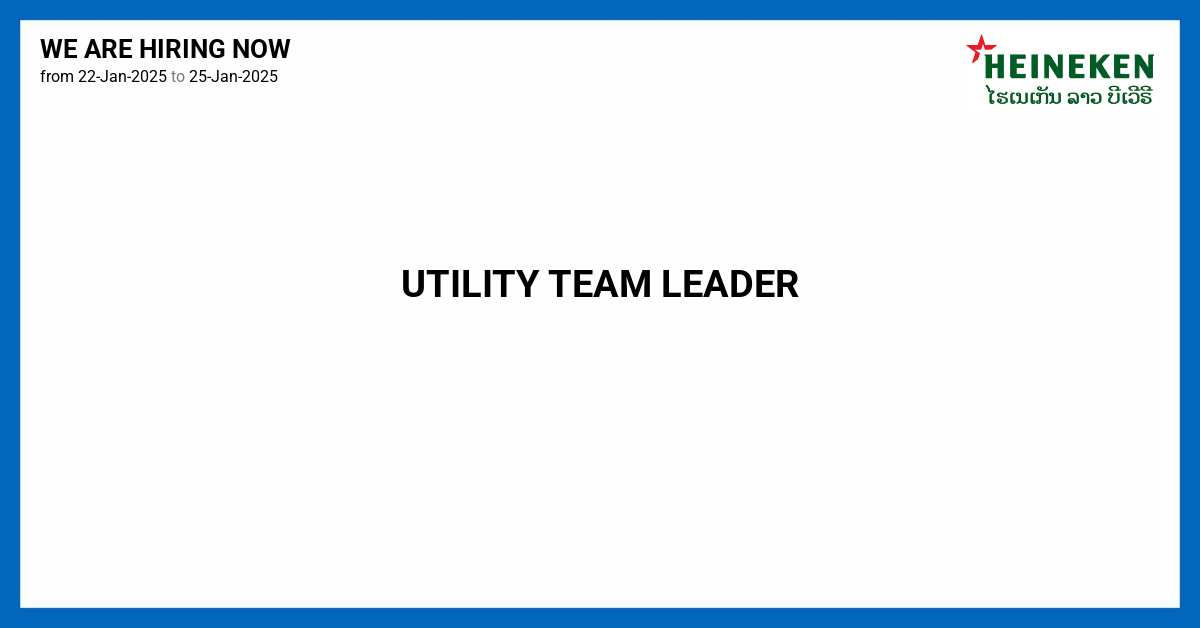 UTILITY TEAM LEADER