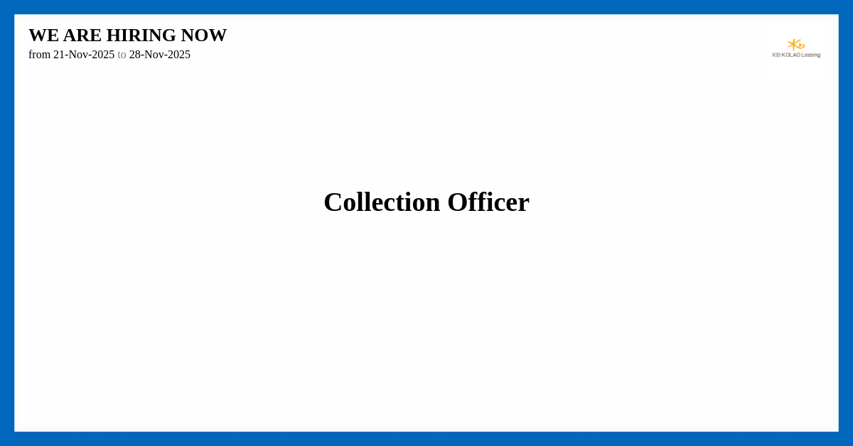 Collection Officer