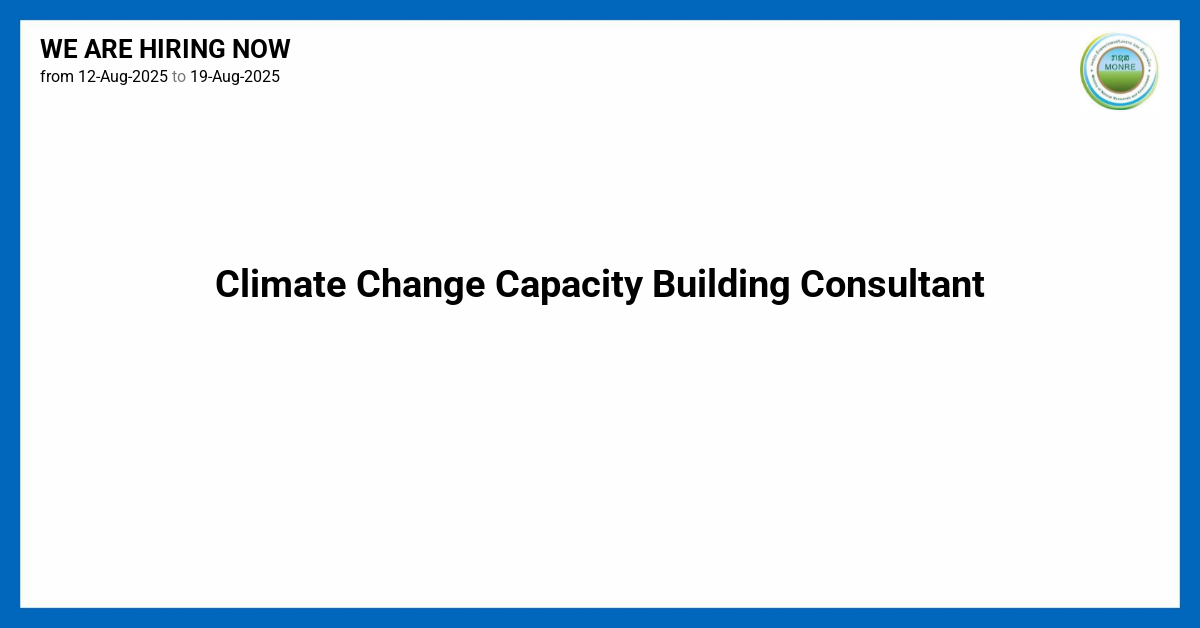 Climate Change Capacity Building Consultant