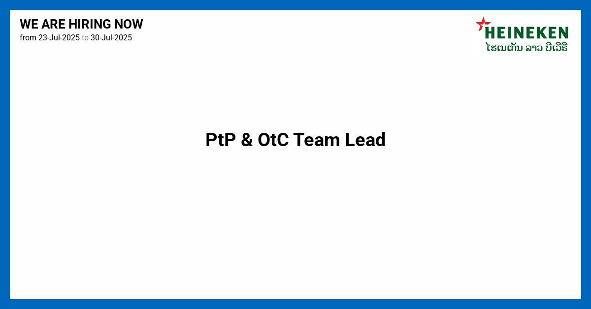 PtP & OtC Team Lead