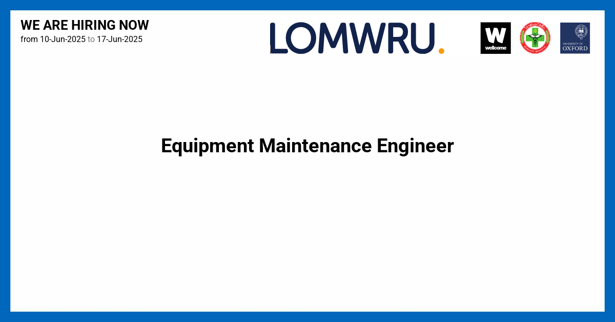 Equipment Maintenance Engineer