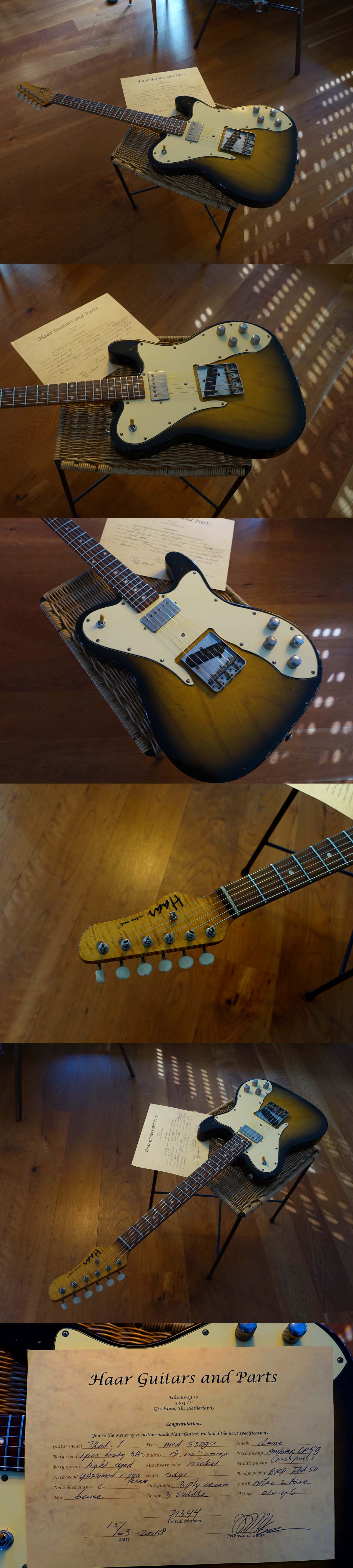 2018 Haar Trad-T "Custom 72" (2-tone sunburst)
