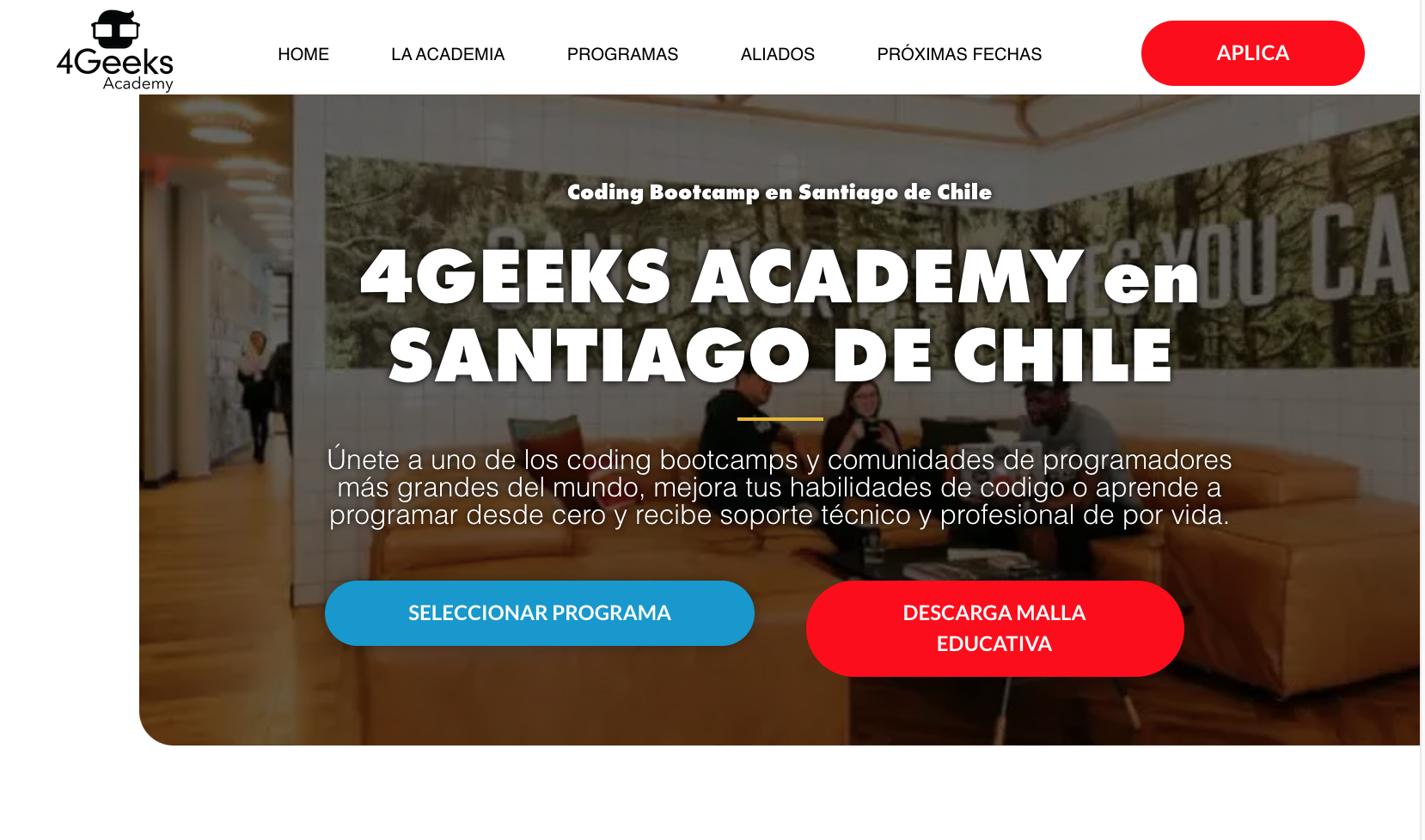Bootcamp Programación Santiago de Chile · 4Geeks Academy