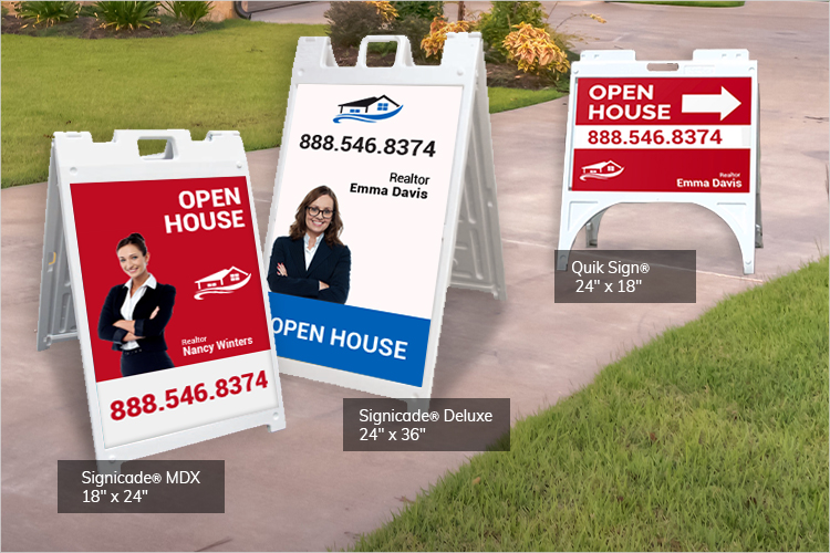 Sidewalk Signs For Businesses | Many Sizes | 4OVER4.COM