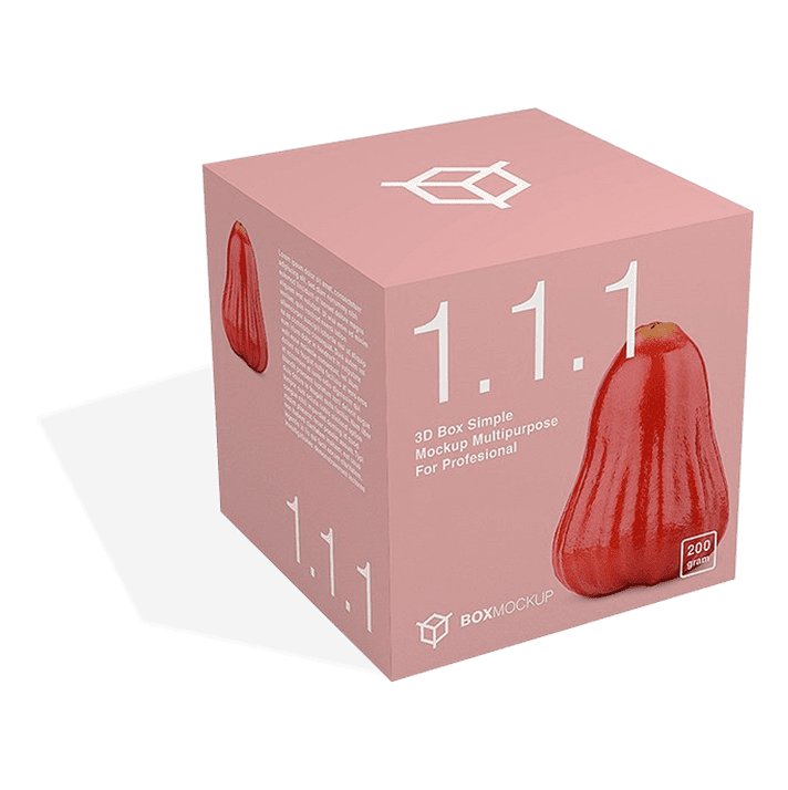 Custom Cube Boxes Printed with Your Unique Designs | 4OVER4.COM