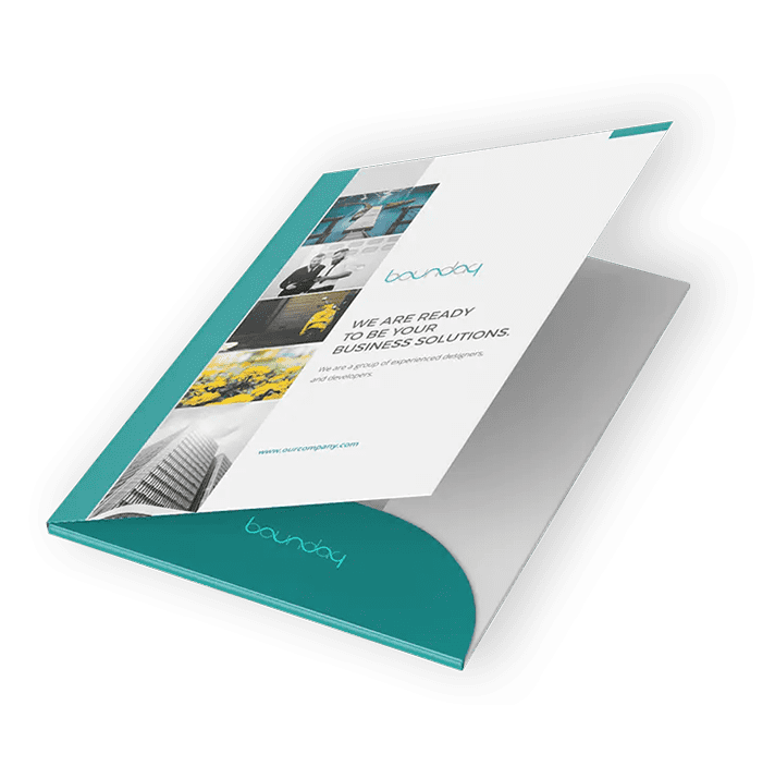 Order Custom Pocket Folders For Presentation | 4OVER4.COM