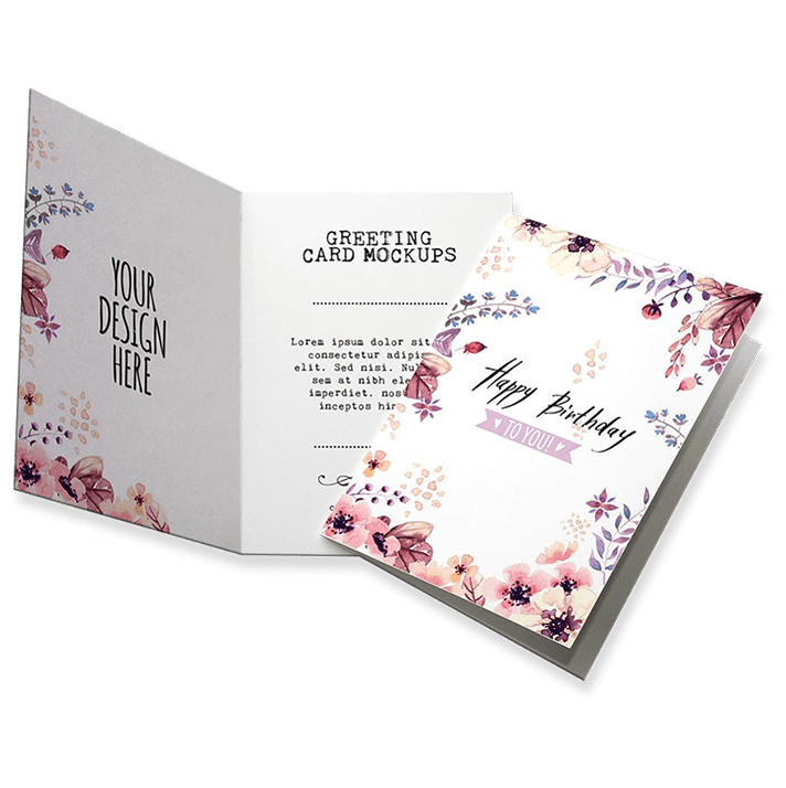 Custom Folded Invitation Cards | 4OVER4.COM