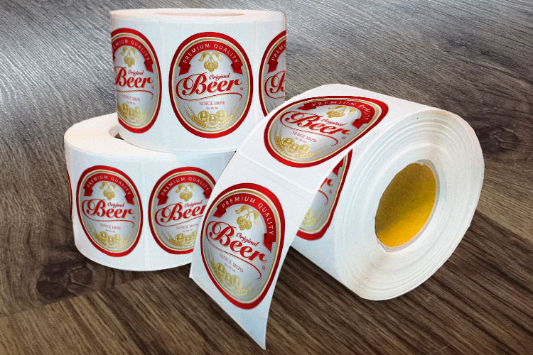 Custom Printed Roll Labels | 4OVER4.COM