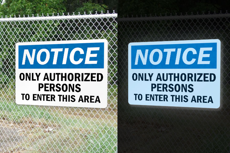 Custom Reflective Aluminum Signs | 4OVER4.COM