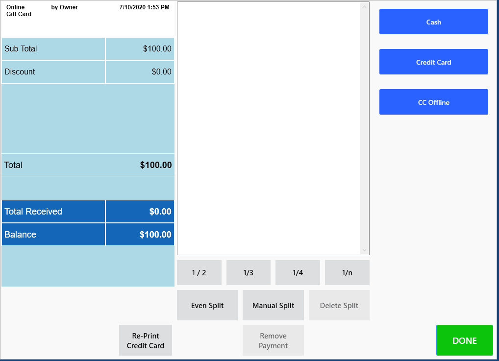 Add New Online Gift Card – 4Soft POS