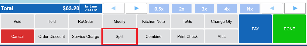 Split Order and Split Item Feature – 4Soft POS