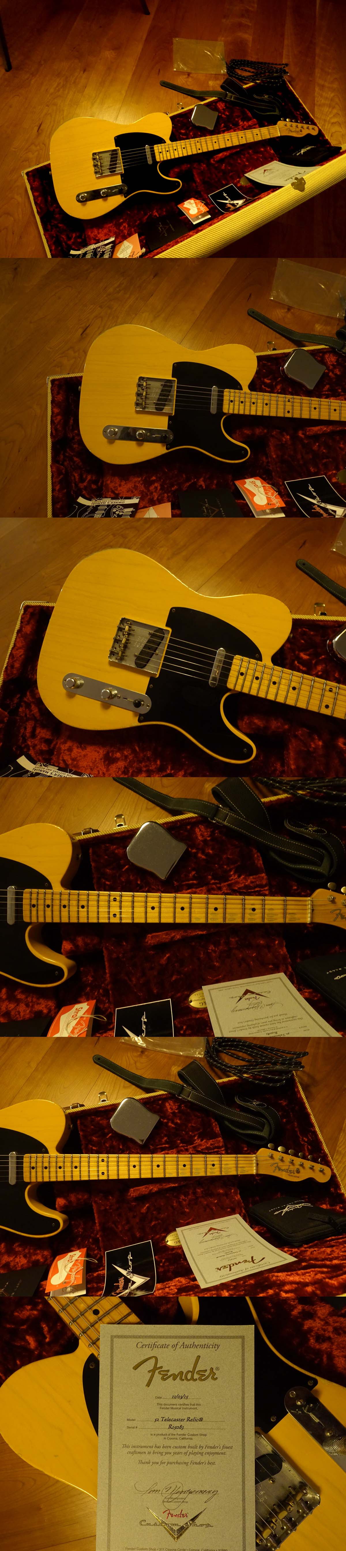 2015 Fender Telecaster Custom Shop "1952 Telecaster" Relic (2,8 kg !!!!)