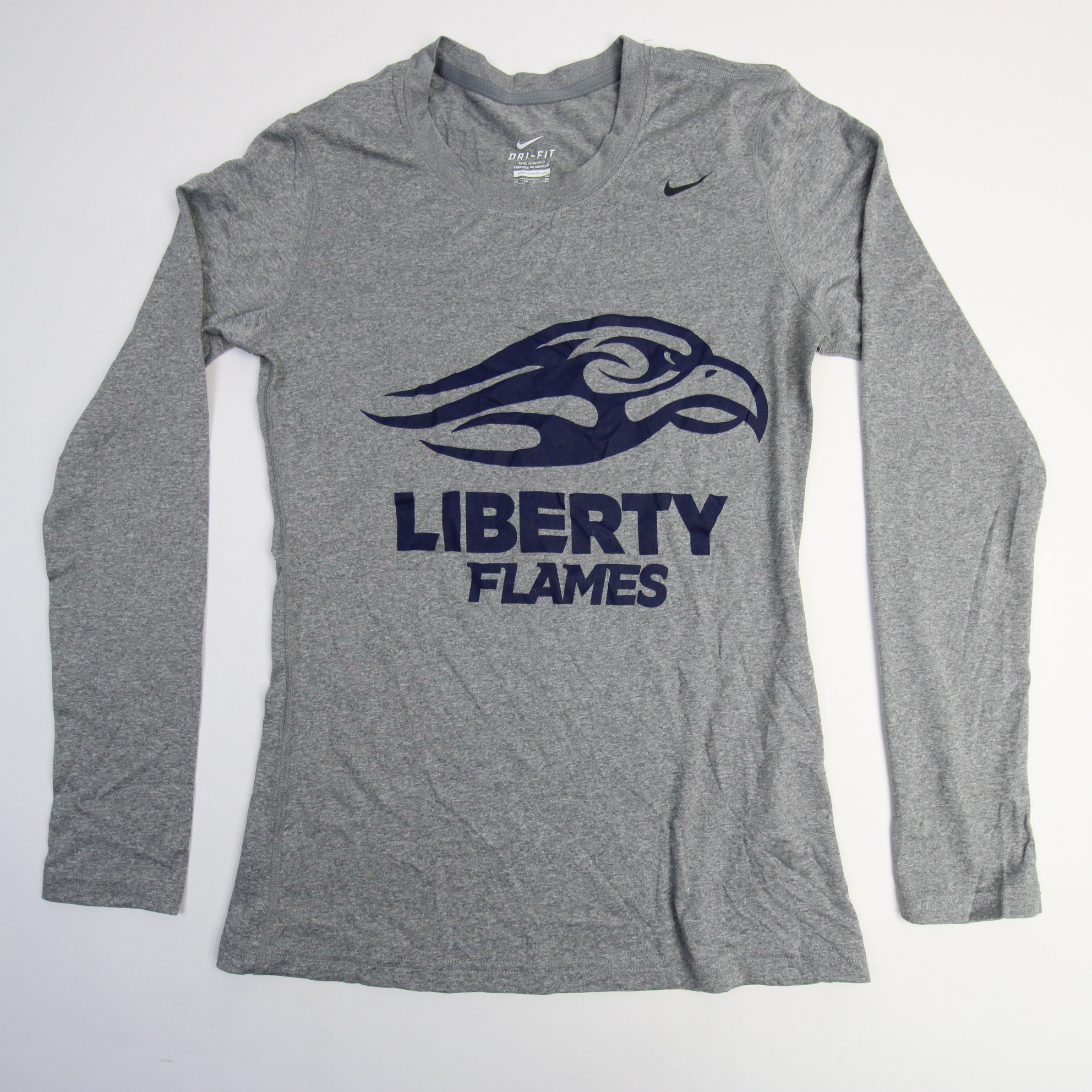 Liberty Flames Nike Dri-Fit Long Sleeve Shirt Women's Gray New | eBay