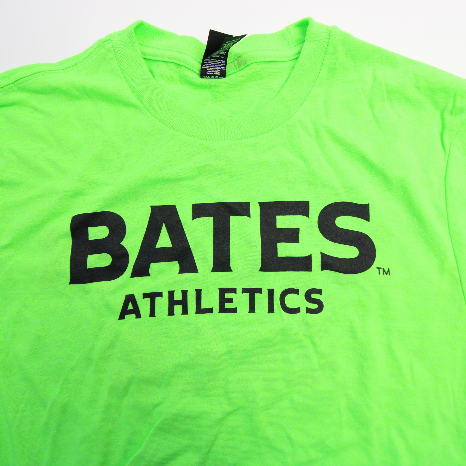 Bates Bobcats District Short Sleeve Shirt Men's Neon Green New | eBay