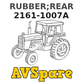 RUBBER;REAR 2161-1007A - Doosan | AVSpare.com