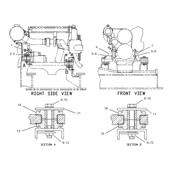 4W-5429 PULLEY GP-CRANKSHAFT ENGINE MARINE Caterpillar 3126, 51% OFF