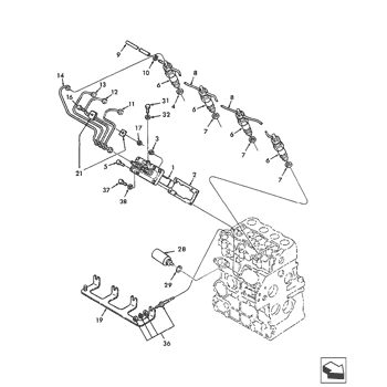 Solarhome Fuel Lines and インジェクター ソレノイド バルブ VOE21738263 for Volvo P7820C ...