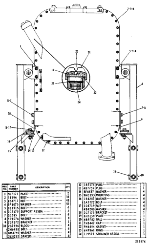 8D6670 HYDRAULIC TANK GROUP--Part 1 of 2 Serial No. 72V823 8D6670 HYDRAULIC TANK GROUP--Part 1 of 2 Serial No. 72V823