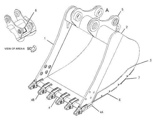 358-8616 BUCKET & ADJUSTER GP -GENERAL PURPOSE S/N DWR1-UP 358-8616 BUCKET & ADJUSTER GP -GENERAL PURPOSE S/N DWR1-UP