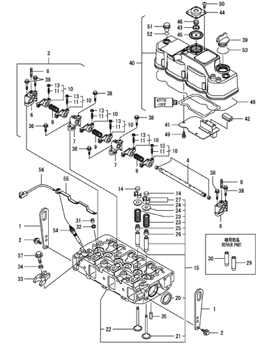 ZX35U-3 CYLINDER HEAD, BONNET Hitachi HOP online ZX35U-3 CYLINDER HEAD, BONNET Hitachi HOP online