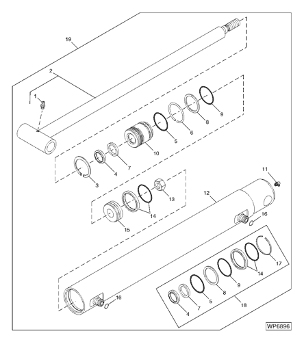 LIFT CYLINDER [A19] LOADER John Deere 512 LOADER 512 Loader, 50% OFF