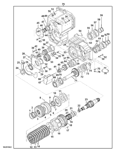 John Deere Transmission Diagram Funk 1000 Series Powershift