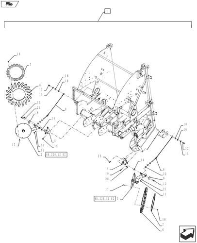 Round Baler Gathering Wheel Kits Case IH RB565 Premium HD Round Baler