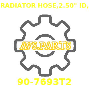 90-7693T2 CNH A RADIATOR HOSE,2.50" ID, 3.00" ID x 26.67", SAE 20R4 ...