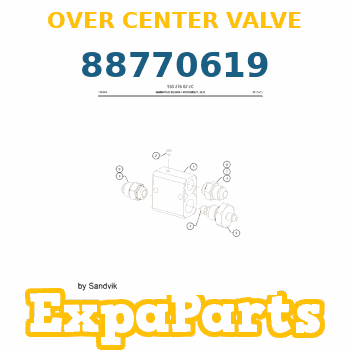 88770619 Sandvik OVER CENTER VALVE