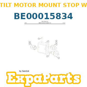 BE00015834 Sandvik TILT MOTOR MOUNT STOP WELD