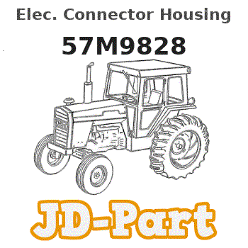 57M9828 John Deere Elec. Connector Housing :: AVS.Parts