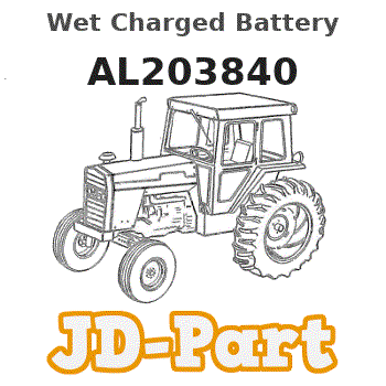 AL203840 John Deere Wet Charged Battery :: AVS.Parts