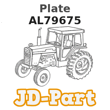 AL79675 John Deere Plate :: AVS.Parts