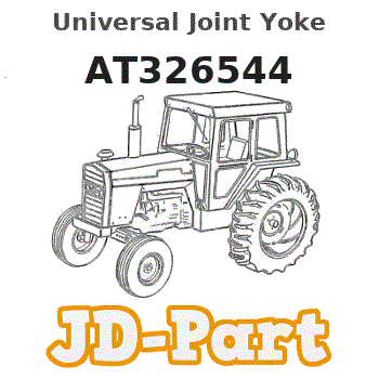 AT326544 John Deere Universal Joint Yoke :: AVS.Parts
