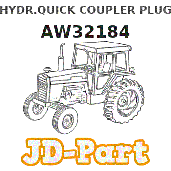AW32184 John Deere HYDR.QUICK COUPLER PLUG :: AVS.Parts