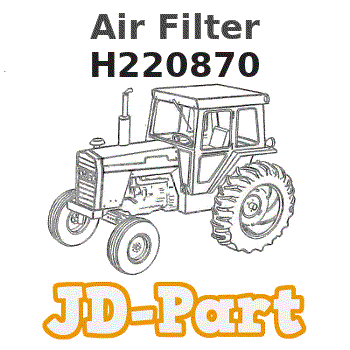 H220870 John Deere Air Filter :: AVS.Parts