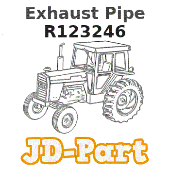 R123246 John Deere Exhaust Pipe :: AVS.Parts