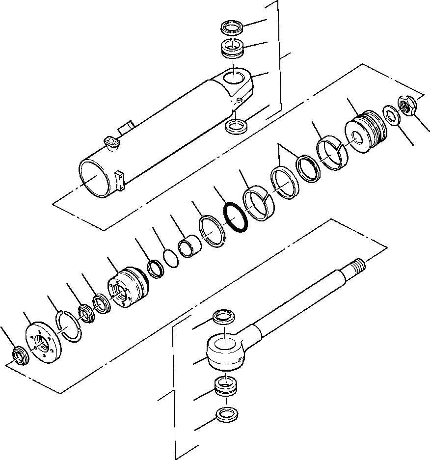 RIPPER LIFT CYLINDER TD-40B S/N U002001-Up/P000701-Up Komatsu Part catalog