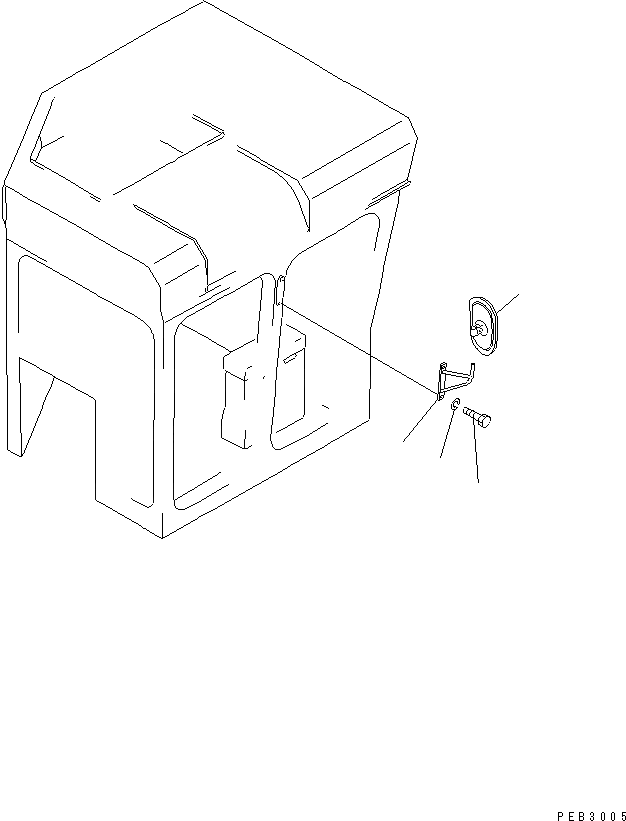 BRACKET 196-911-3860 - KOMATSU Part catalog