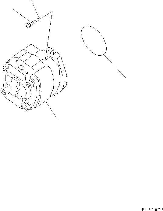 HYDRAULIC PUMP AND MOUNTING PARTS FD18-17 S/N 630001-UP Komatsu Part ...