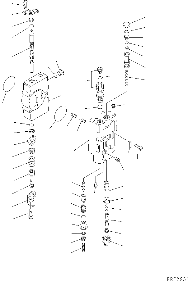 4-SPOOL CONTROL VALVE (WITH PORT RELIEF VALVE) (FOR PUSH POOL) (INNER ...