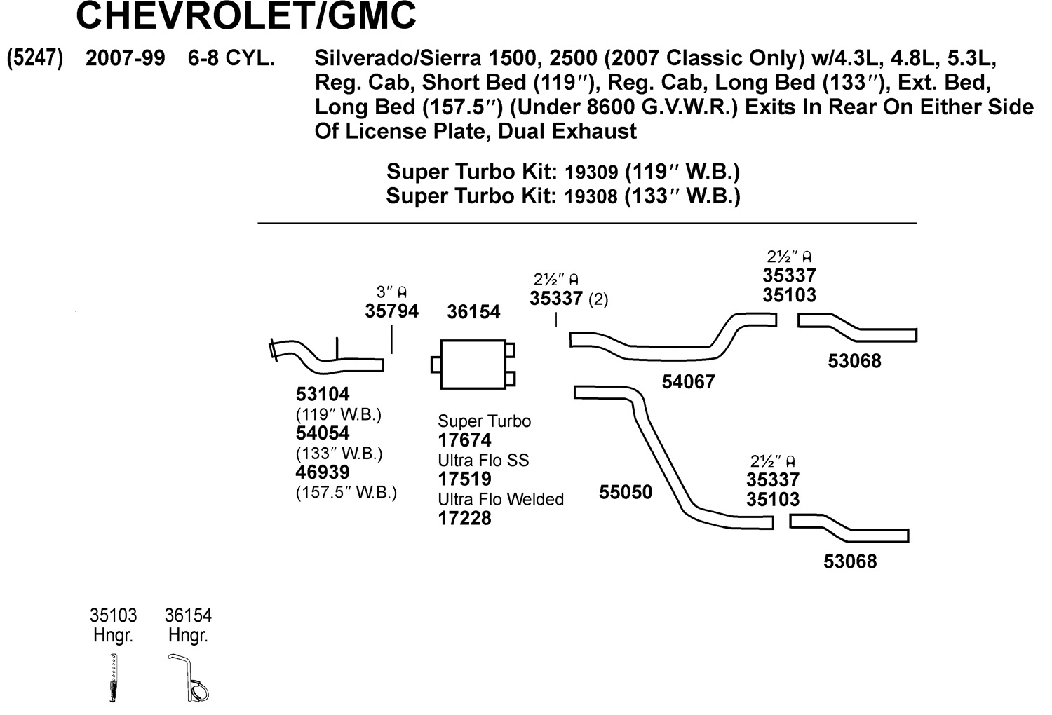 Dynomax 19308 Dynomax Super Turbo Dual System
