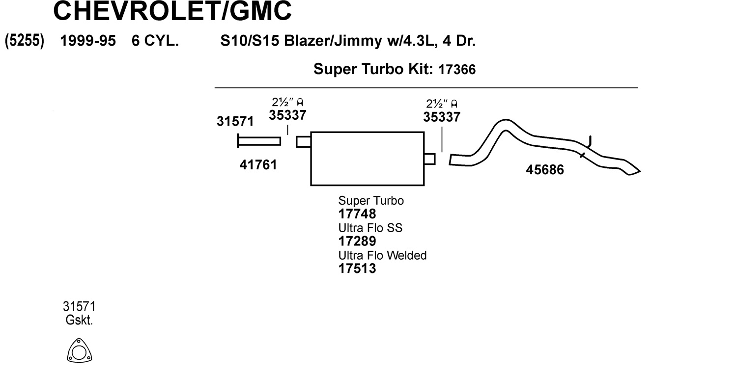 Dynomax 45686 Dynomax Tail Pipe