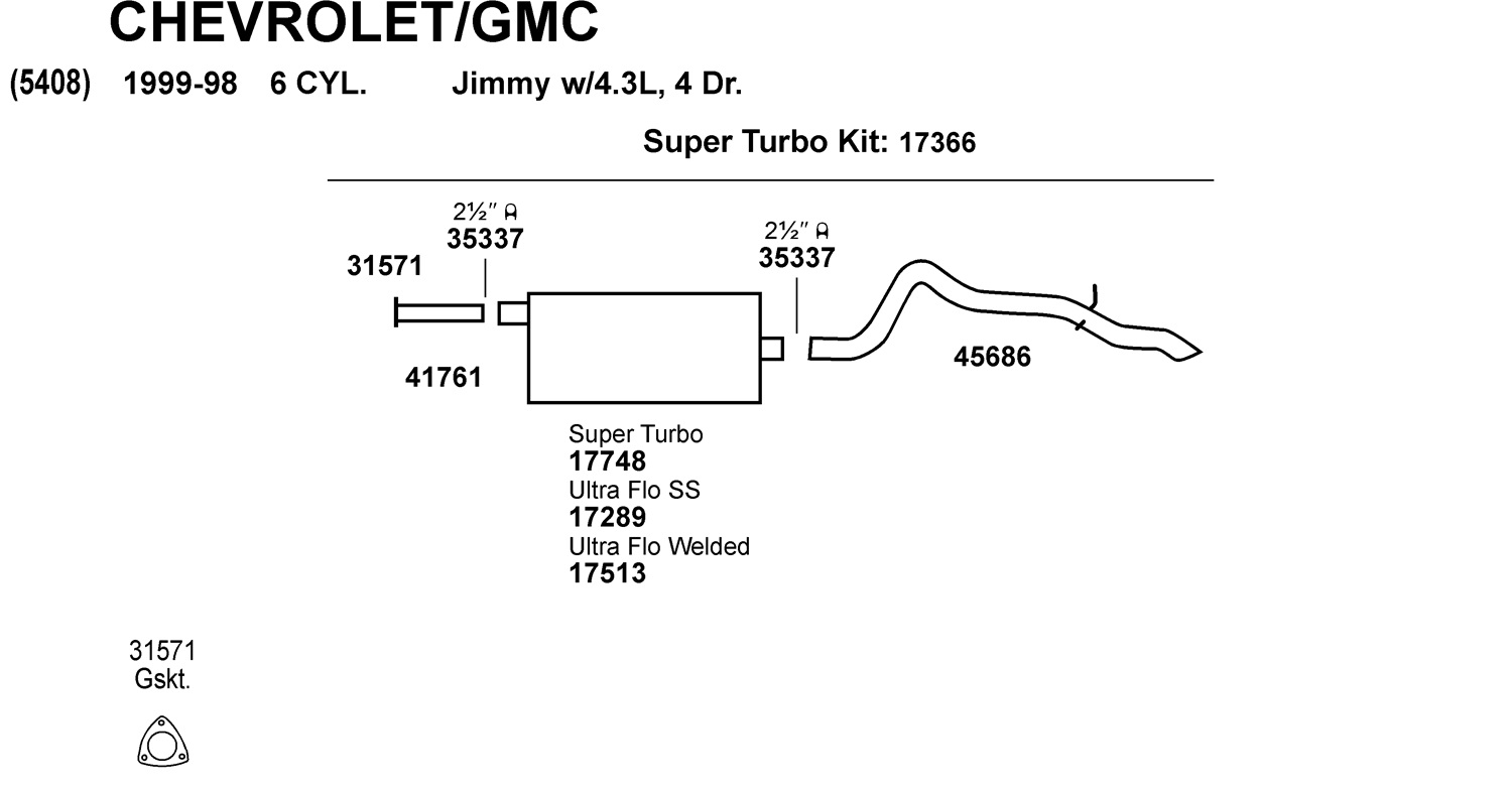 Dynomax 45686 Dynomax Tail Pipe