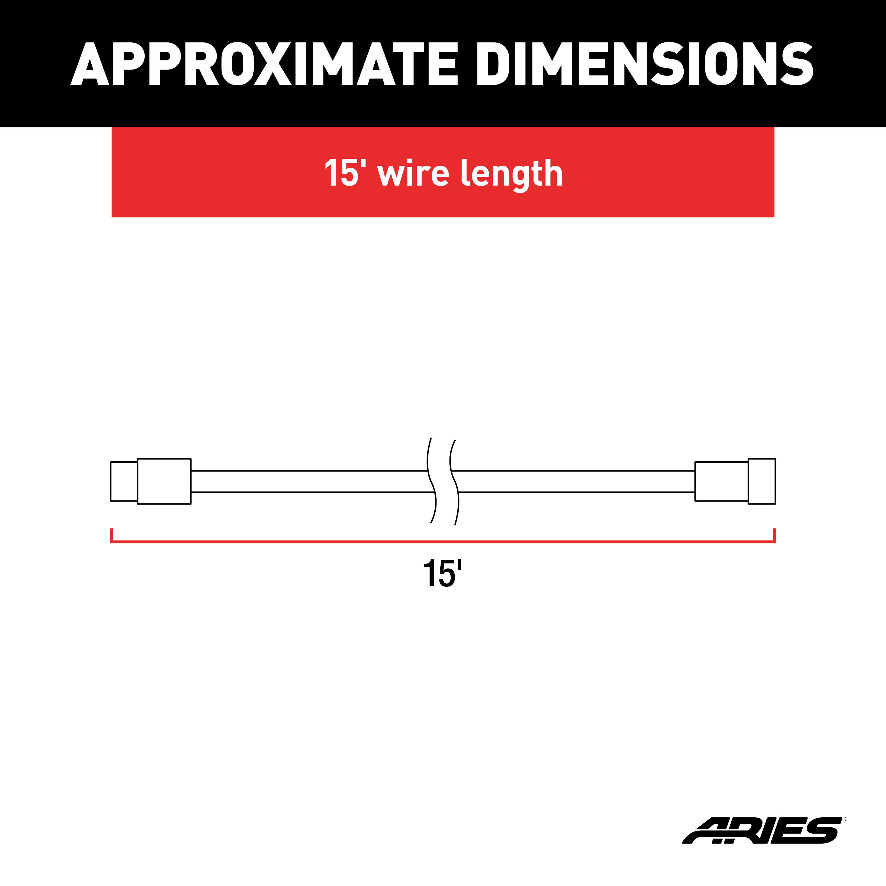 ARIES 1501243 LED Light Extension Harnesses