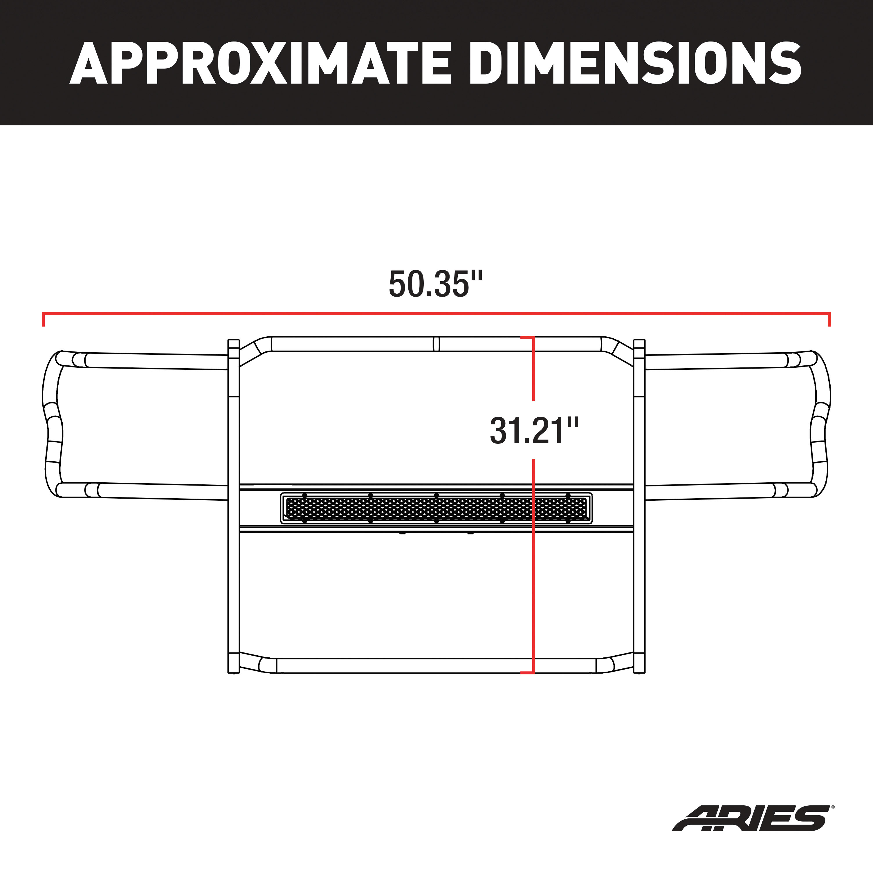 ARIES P1053 Pro Series Black Steel Grille Guard, Select Jeep Wrangler ...